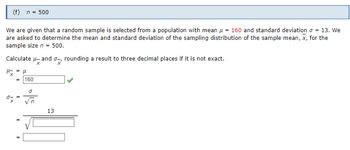 Answered We Are Given That A Random Sample Is Selected From A