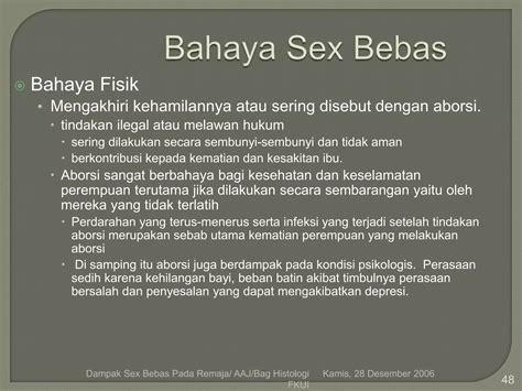 Bahaya Sex Bebas Pada Remaja Pptx