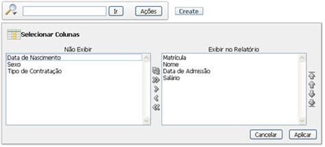 Funcionalidades do relatório interativo do Oracle APEX iMasters