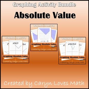 Bundle Graphing Absolute Value Walk Around Activity By Caryn Loves Math