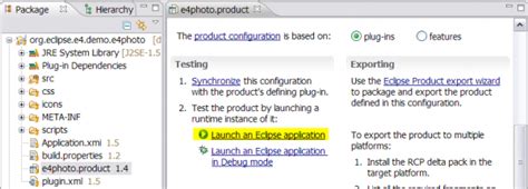 e4 ui running the photo demo eclipsepedia
