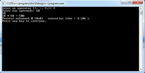 Write C Program To Create Simple Calculator Using Switch Statement