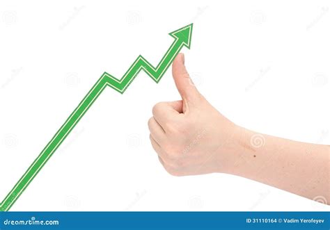 Red Arrow Graph Stock Image 19596475