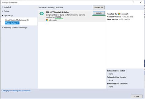 Cannot Add Machine Learning In Vs2019 If Installed Vs2022 · Issue