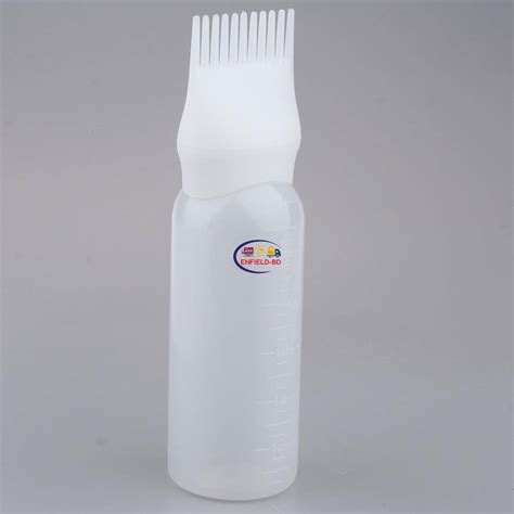 60ml Dyeing Shampoo Bottle Oil Comb Hair Dye Bottle