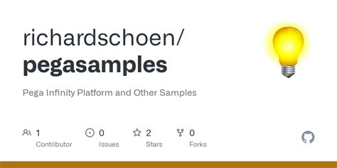 GitHub Richardschoen Pegasamples Pega Infinity Platform And Other