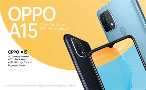 OPPO A15 – 6,5 Zoll, Dual SIM, 32 GB + Erweiterbar 256 GB, Triple AI ...