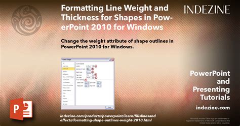 Formatting Line Weight And Thickness For Shapes In PowerPoint For Windows