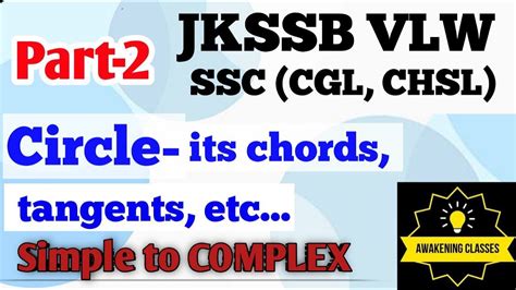 Circle Part 2 Jkssb Vlwsscbankfor All Competitive Exams Youtube