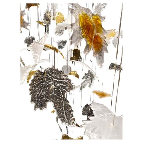 Dragon Fly Murano Glass Handmade Art Installation Blue Sliver Gold