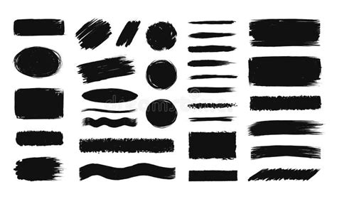 Black Paint Blob Brush Pen Splatter Shapes Current Paint Stains