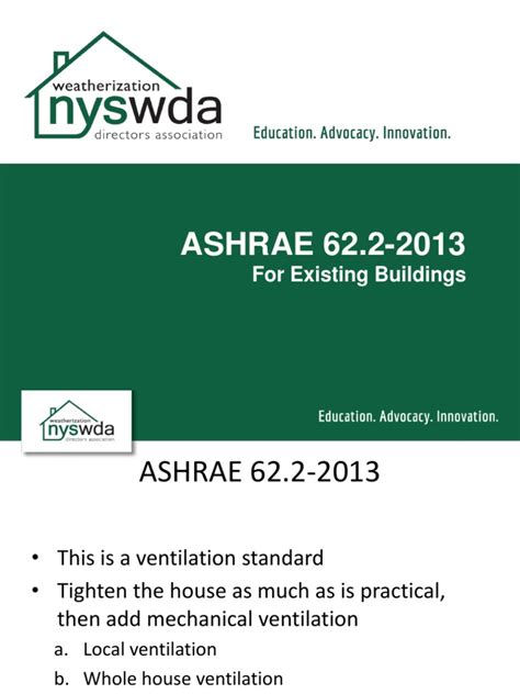 Ashrae Iaq For Existing Residential Pdf