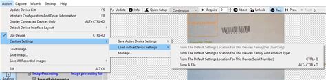 Impact Acquire Sdk Gui Applications Restoring Settings