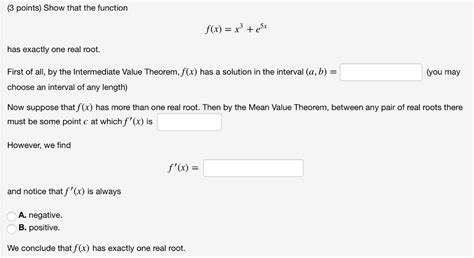 Solved Points Show That The Function F X X E X Has Chegg