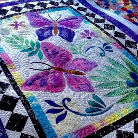 Flutter Bys Butterfly Quilt Pattern Quilts Butterfly Quilt