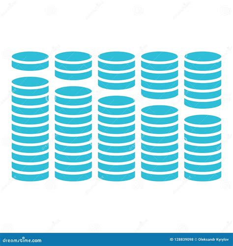Database Or Money Icon Server Isolated Flat Web Mobile Icon Different