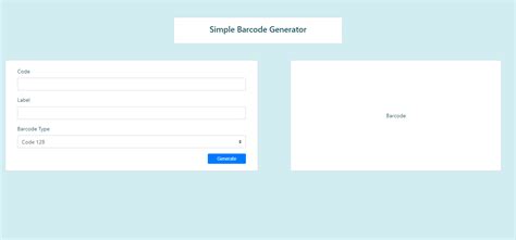 Simple Barcode Generator Using Phpjavascript Sourcecodester