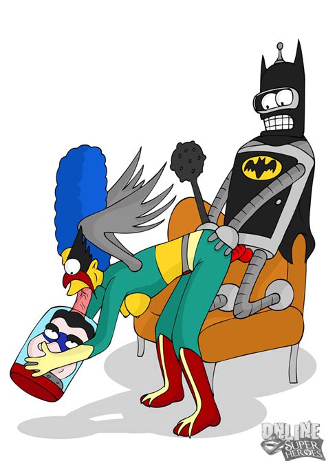 Rule 34 Batman Cosplay Bender Bending Rodriguez Blue Hair Breasts