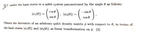 Solved Casider The Basis States In A Qubit System