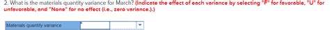 Solved 6 What Is The Labour Efficiency Variance For March