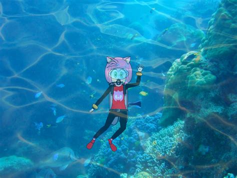 Scuba Amy Rose By Chrisgraduate27 On Deviantart