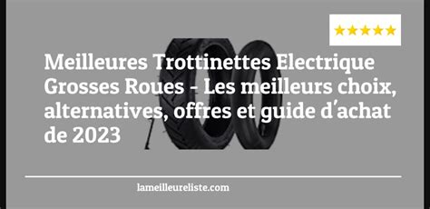 Meilleures Trottinettes Electrique Grosses Roues Les Meilleurs Choix