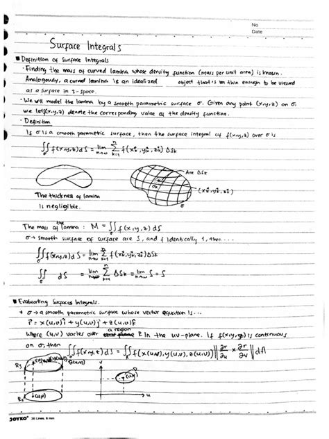 Surface Integrals Pdf
