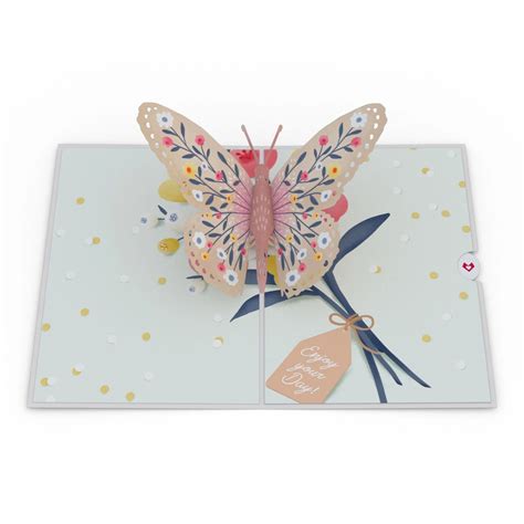 Birthday Butterfly Pop Up Card Lovepop Outer Layer