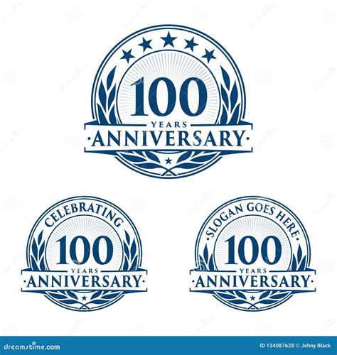 100 Years Anniversary Design Template Anniversary Vector And