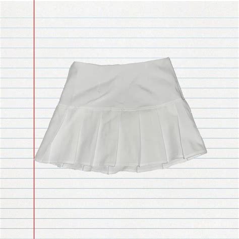 White Pleated Skirt Shipping Is 505 Depop Payments Depop