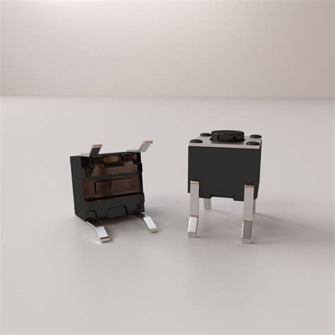 Tactile Push Button 3d Model 16 Obj 3ds Blend Dae Fbx Free3d