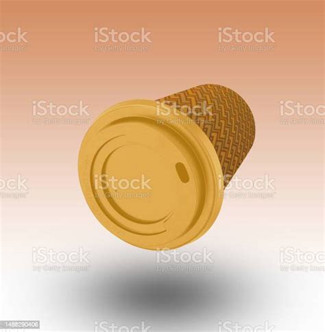 Mockup Cangkir Kertas Kopi Atau Teh Minimalis Sederhana Foto Stok