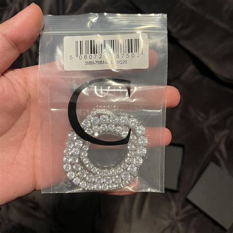 Brand New Cernucci Chain Boxed Tennis Chain White Depop