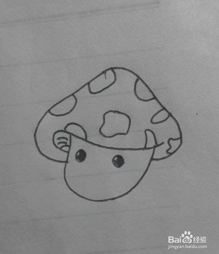胆小菇的简笔画 简笔画图片大全 普车都