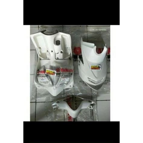 Jual Cover Body Kasar Yamaha Mio Soul Original Putih Shopee Indonesia