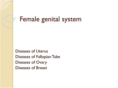 SOLUTION 4 Practical Pathology Museum Of Female Genital System Studypool