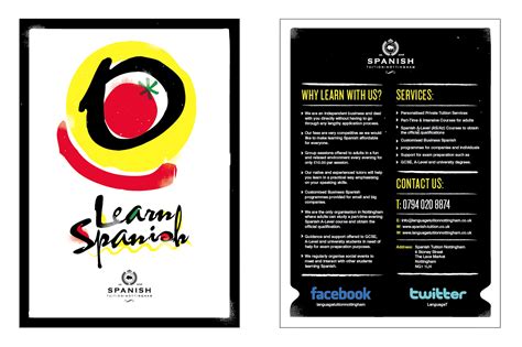Spanish Tuition Nottingham Has A New Flyer Design Language Tuition