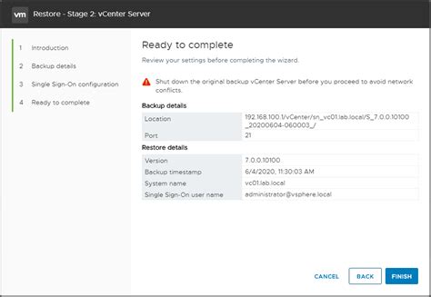 Configure Bakup And Restore With Vcsa 7