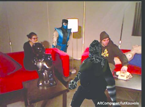 4 A Real Time AR Broadcast With Virtual 3D Characters Which Are