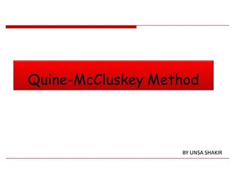 Quine Mccluskey Method Pdf Programming Languages Computing