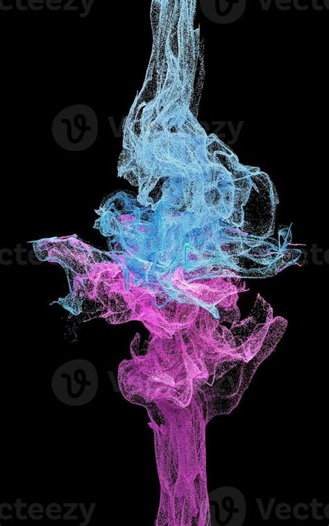 Collision Of Particles Decorative Particles 3d Rendering 27861898