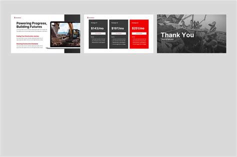 Cornerstone Construction Powerpoint Incl Business And Pitchdeck Envato