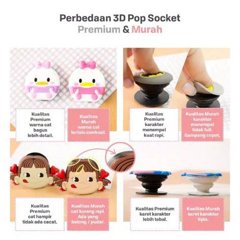 Jual Pop Socket 3D Karakter Pop Socket PVC Motif Pop Socket HP Shopee