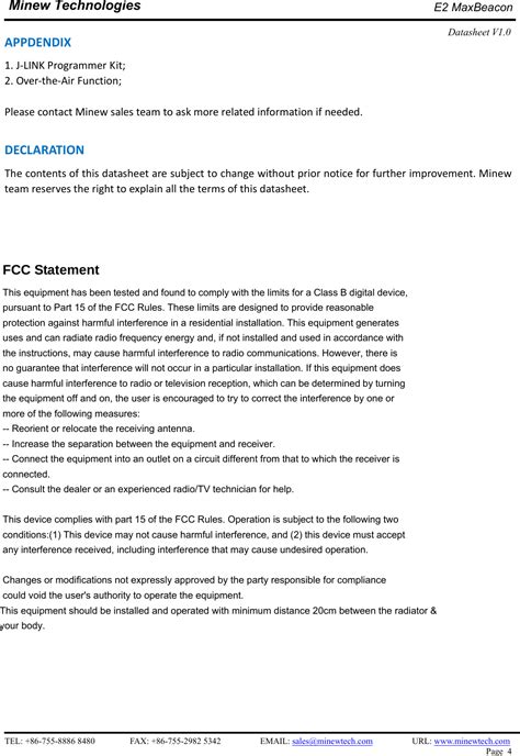 Minew Technologies E2 Digital Broadcasting Device Ibeacon Eddystone User Manual Manual