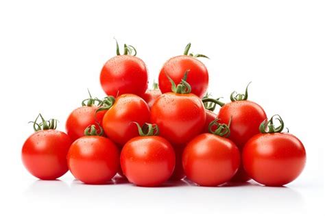 Premium Ai Image Red Tomatoes Isolated On White Background