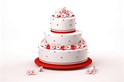 Weding Cake Dessert Food Red Premium Photo Illustration Rawpixel