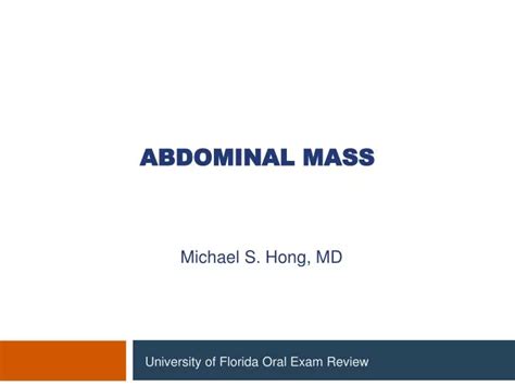 Ppt Abdominal Mass Powerpoint Presentation Free Download Id6715441