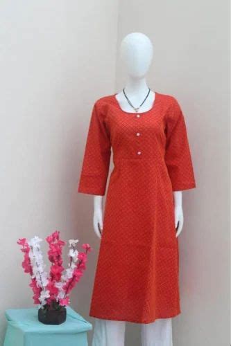 Plain Cotton Anarkali Kurti Wash Care Machine Wash At Rs 360 In