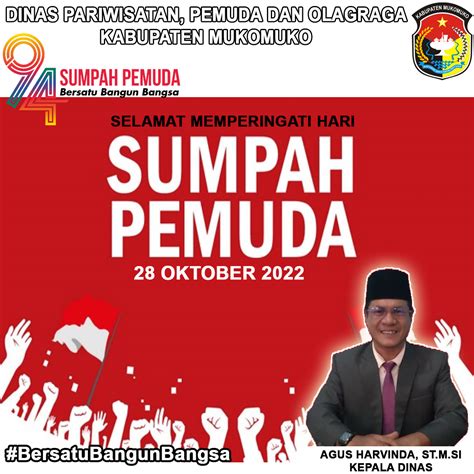 Dinaspariwisata Pemuda Dan Olahraga Mukomuko Himbauan Hari Sumpah Pemuda Jejak Keadilan