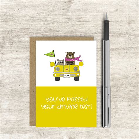 You Passed Your Driving Test 100 Naked Dandelion Stationery
